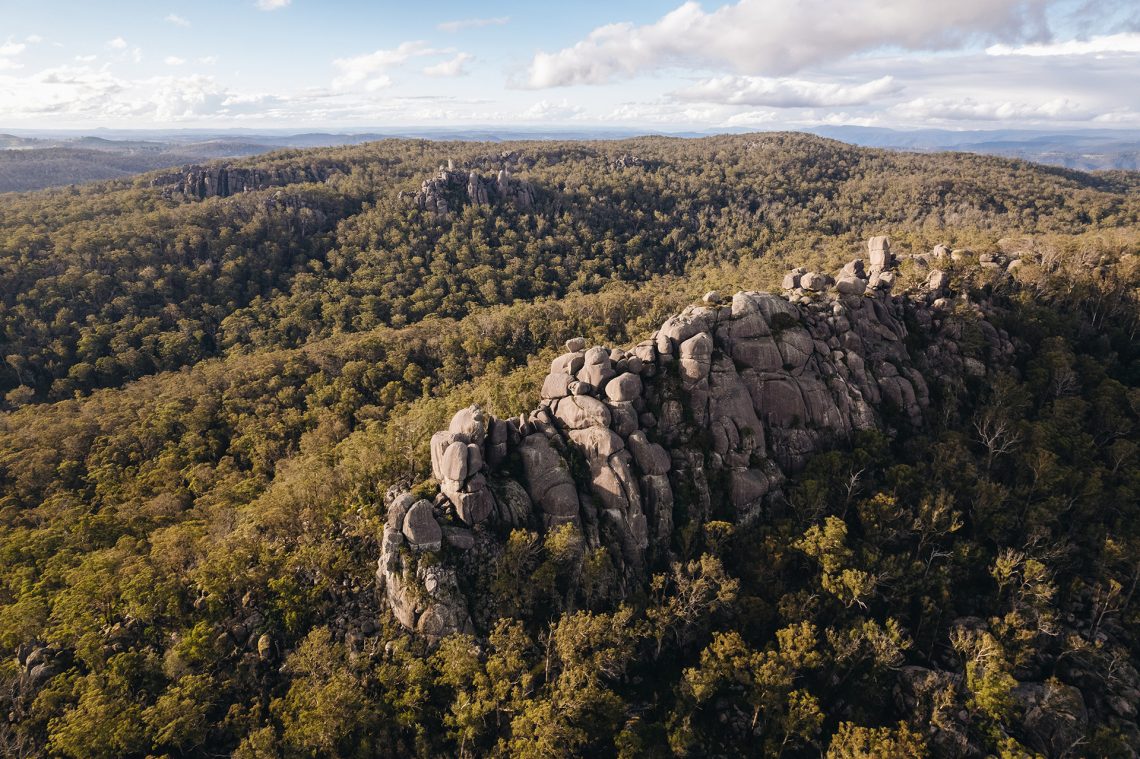 Unspoilt Views of Cathedral Rocks National Park - Waterfall Way